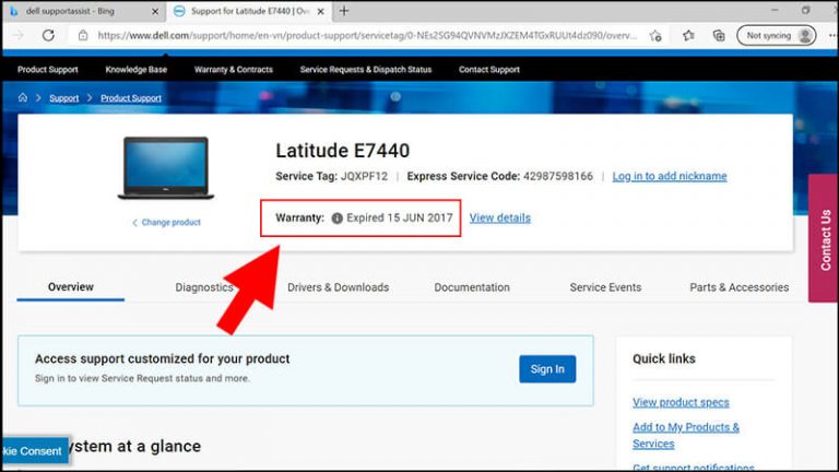 Check Service Tag Dell Nhanh Chóng- Laptop Minh Khoa