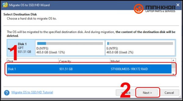 Copy Win Từ HDD Sang SSD Bằng Thủ Thuật đơn Giản - Laptop Minh Khoa