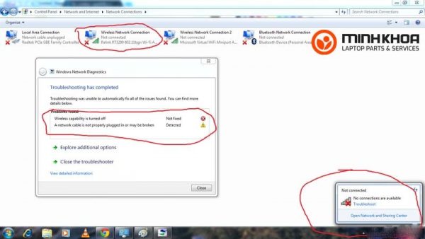 Wireless Capability Is Turned Off Win 7, Win 10 - Laptop Minh Khoa